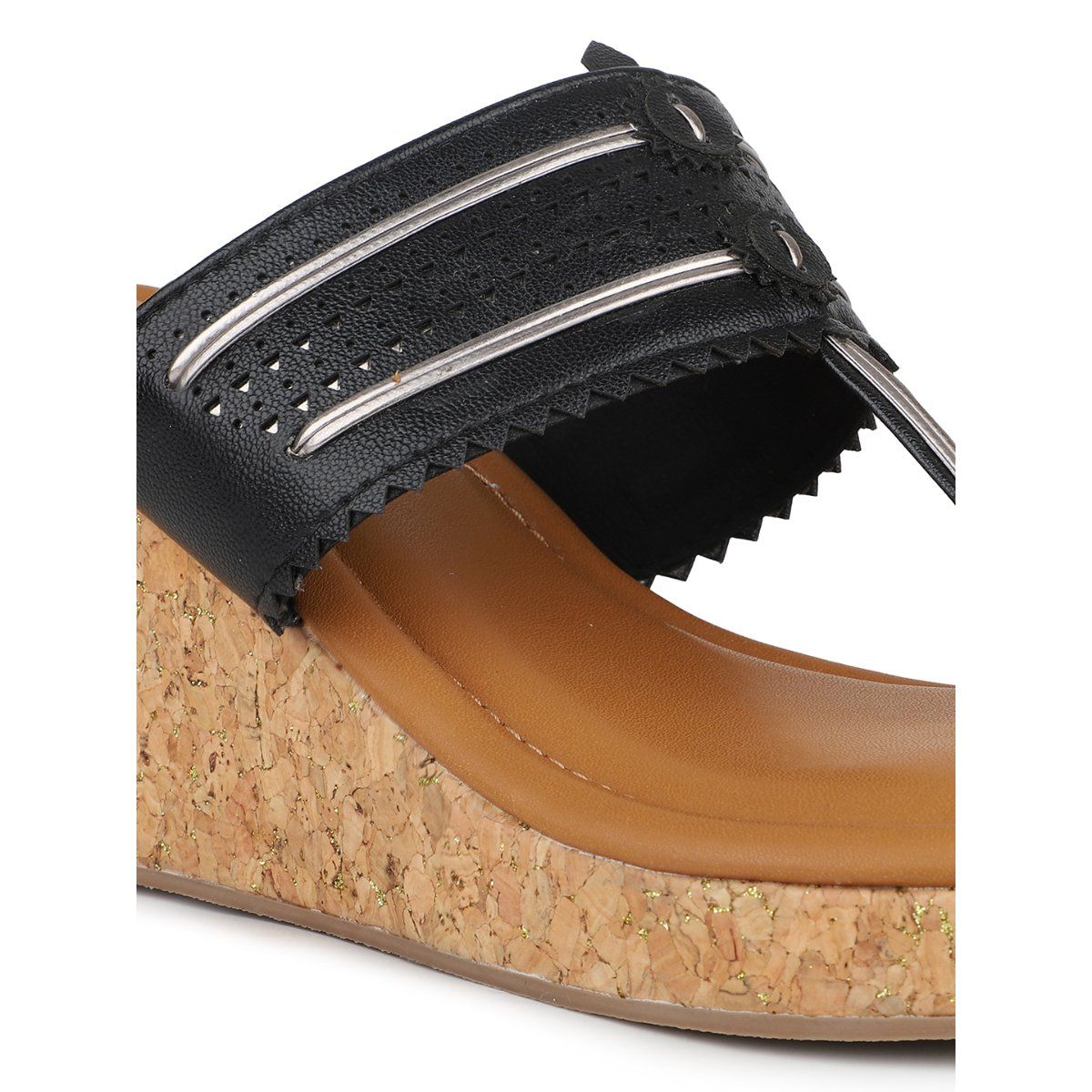 Buy Inc.5 Women Black Party Wedges Online