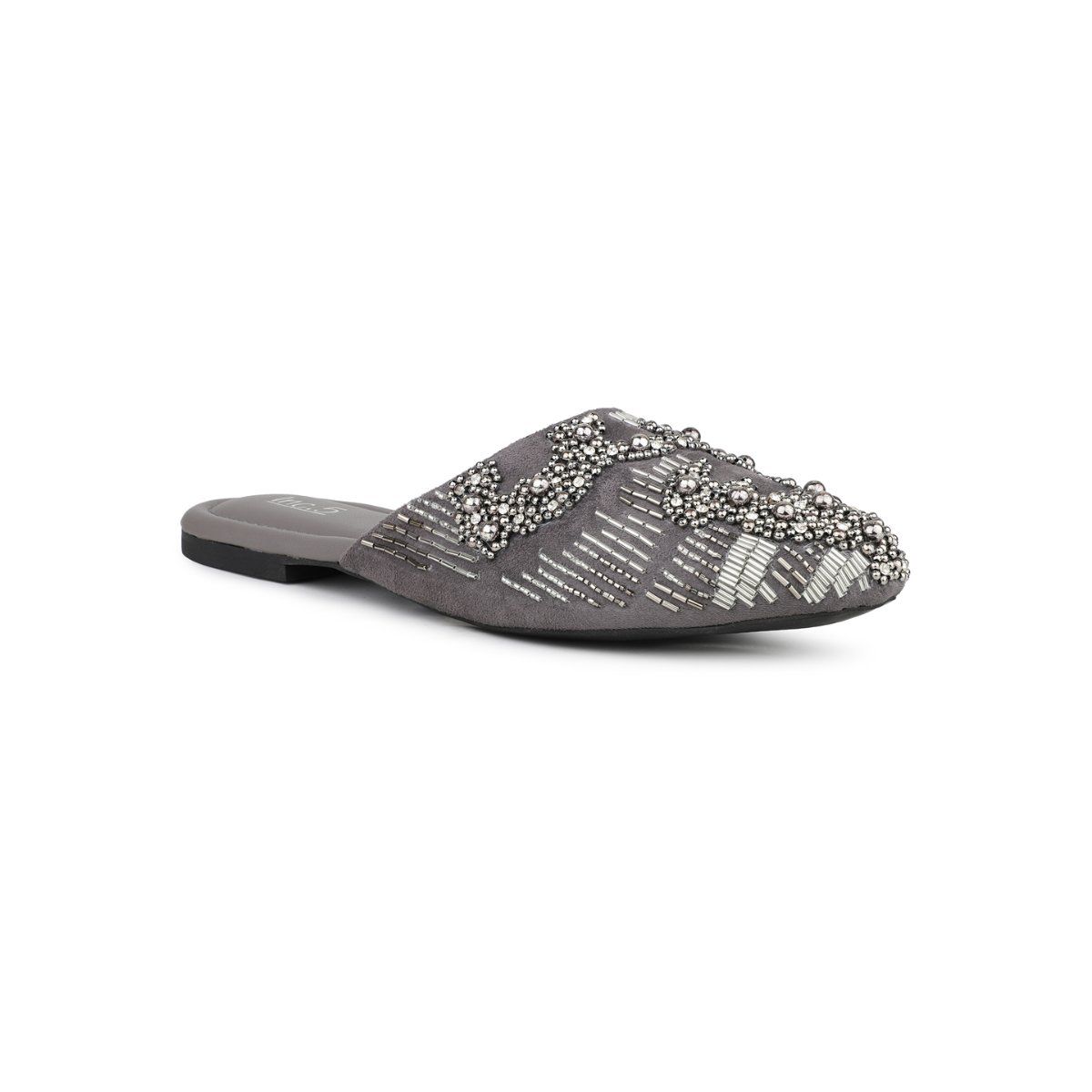 Buy Inc.5 Women Grey Festive Mules Online