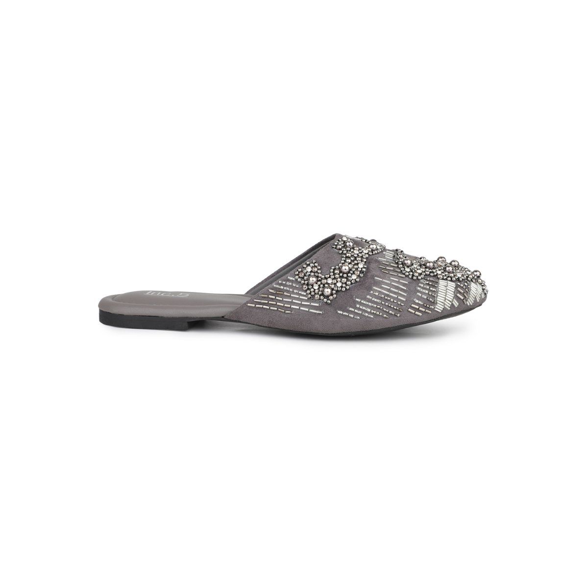Buy Inc.5 Women Grey Festive Mules Online