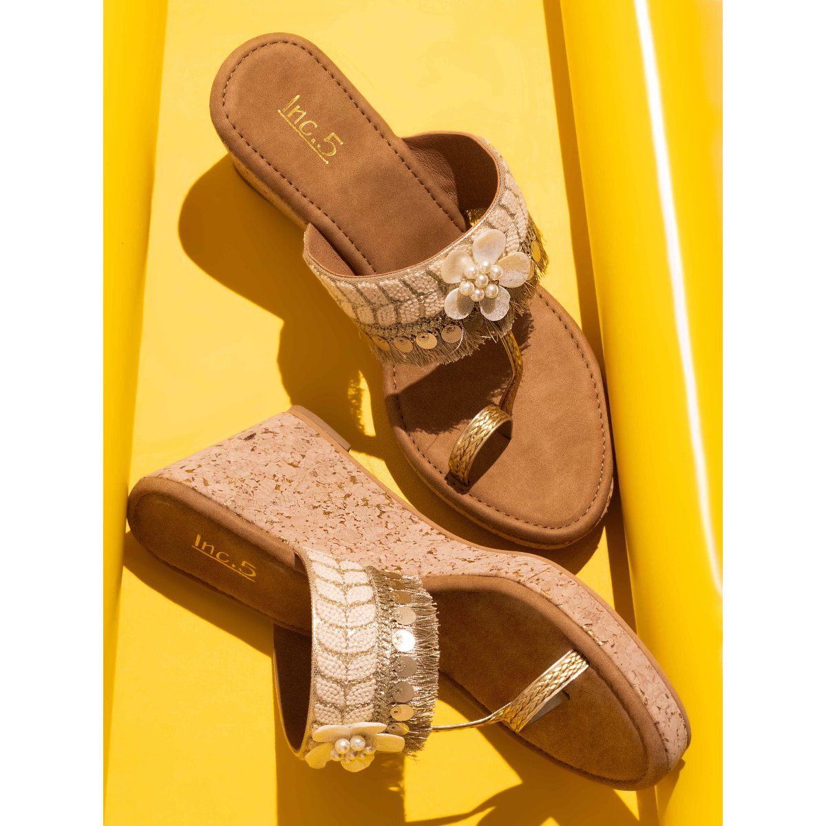 Buy Inc.5 Women Ivory Party Wedges Online