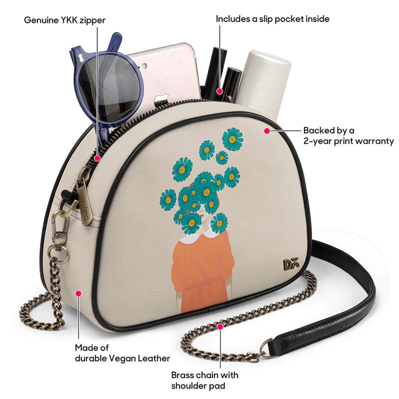 Buy DailyObjects Beautiful Daydreams - Arch Crossbody Bag Online