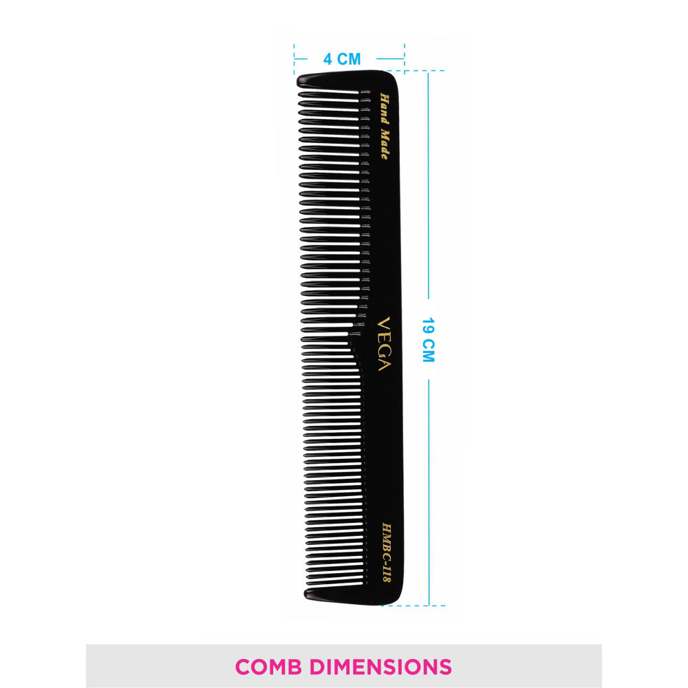VEGA Handcrafted Comb - Black (HMBC-118): Buy VEGA Handcrafted Comb ...