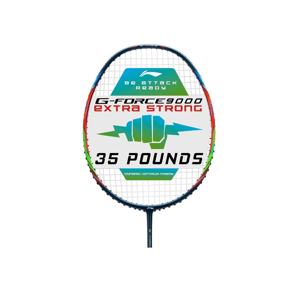 Buy Li-Ning G-Force Extra Strong 9000 Strung Badminton Racquet (, 84 g ...