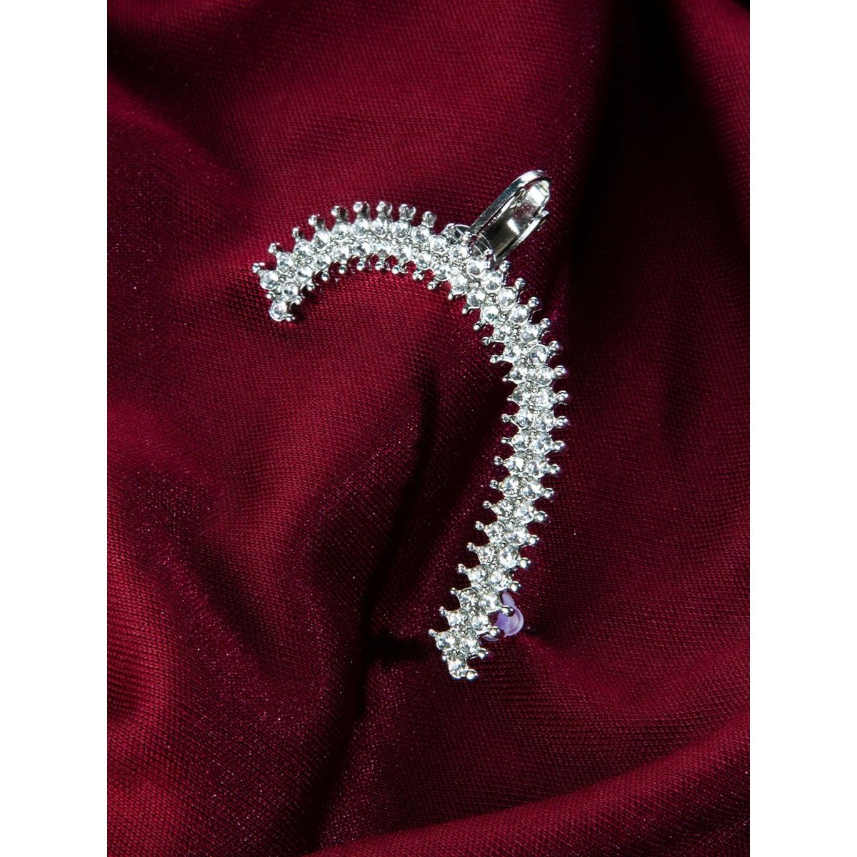 Buy KAZO Silver Studded Ear Cuff Online