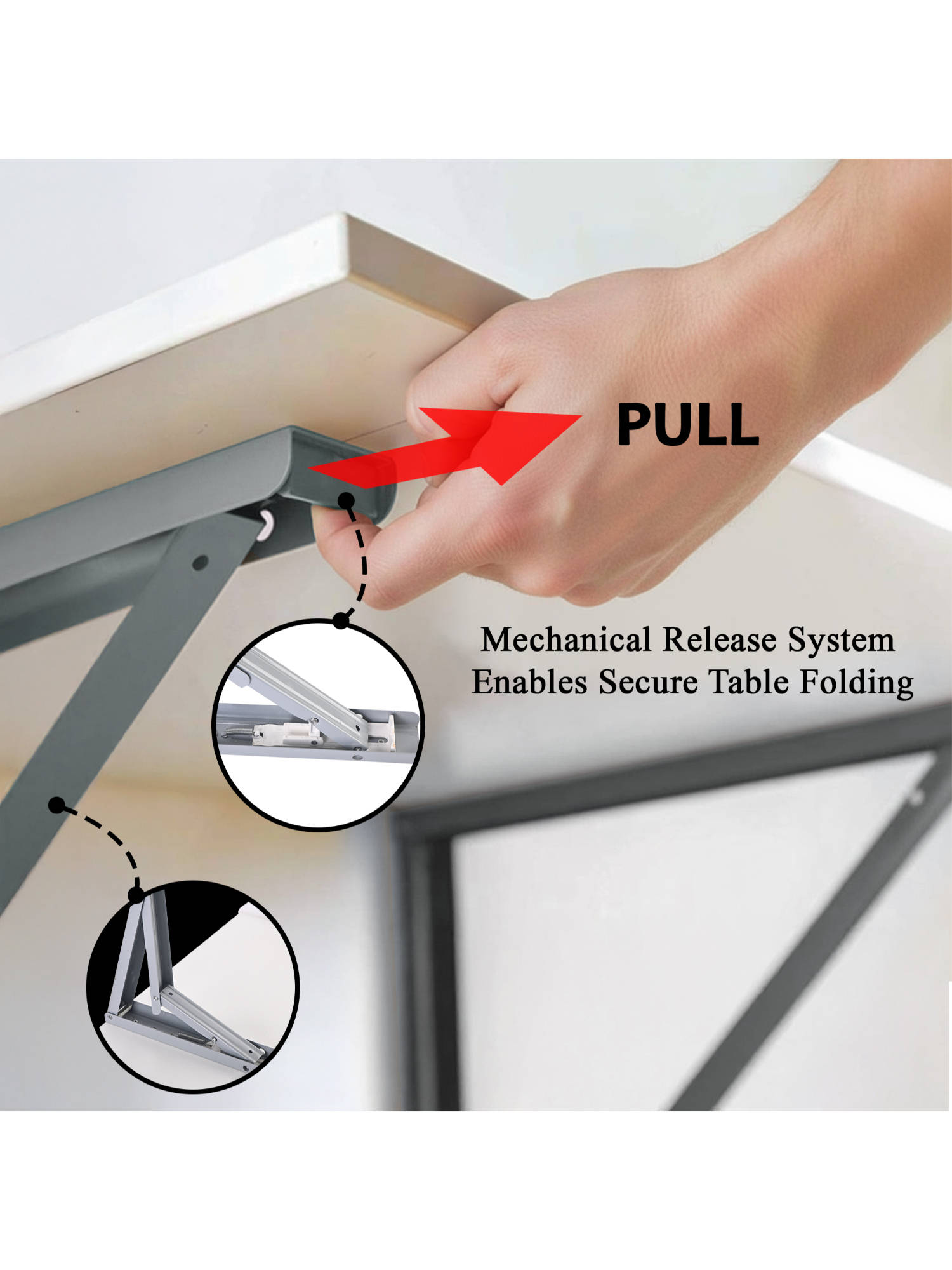 Buy Kuber Industries 32X16 Inch Mdf Wooden Wall Mount Table Foldable ...