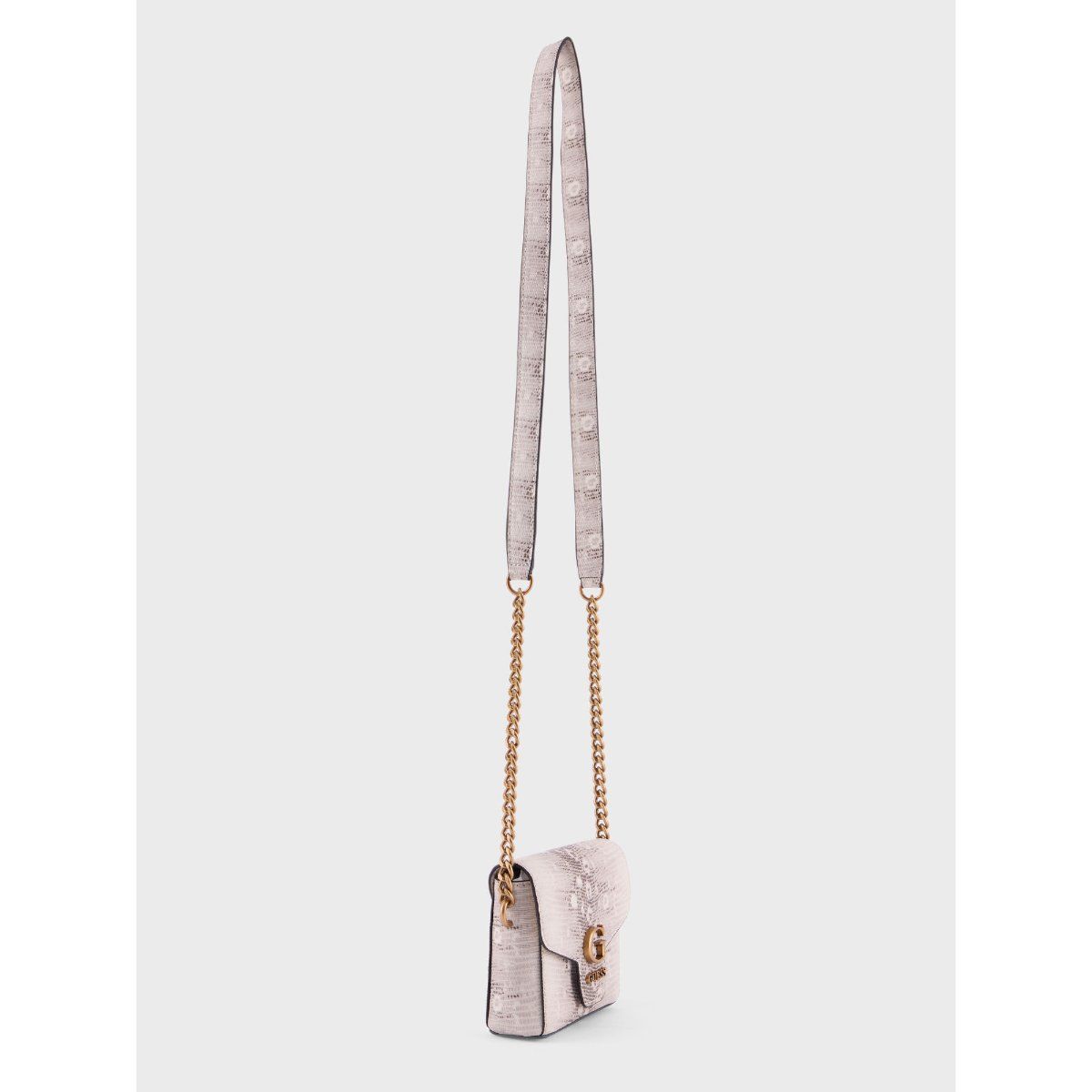 Buy Guess Shinny Micro Mini Crossbody Bag - Brown Online