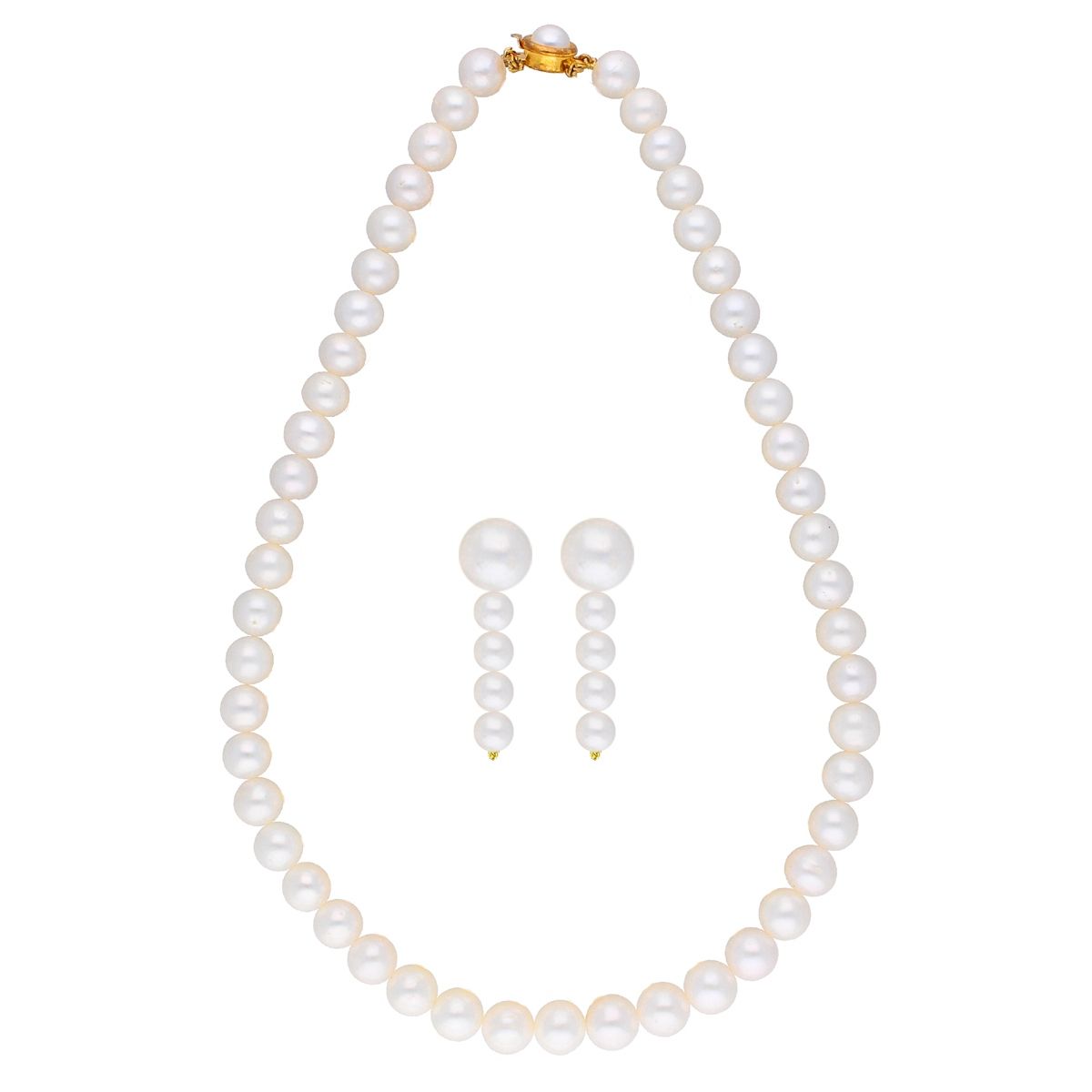 Buy Sri Jagdamba Pearls Single Line Necklace Set Online
