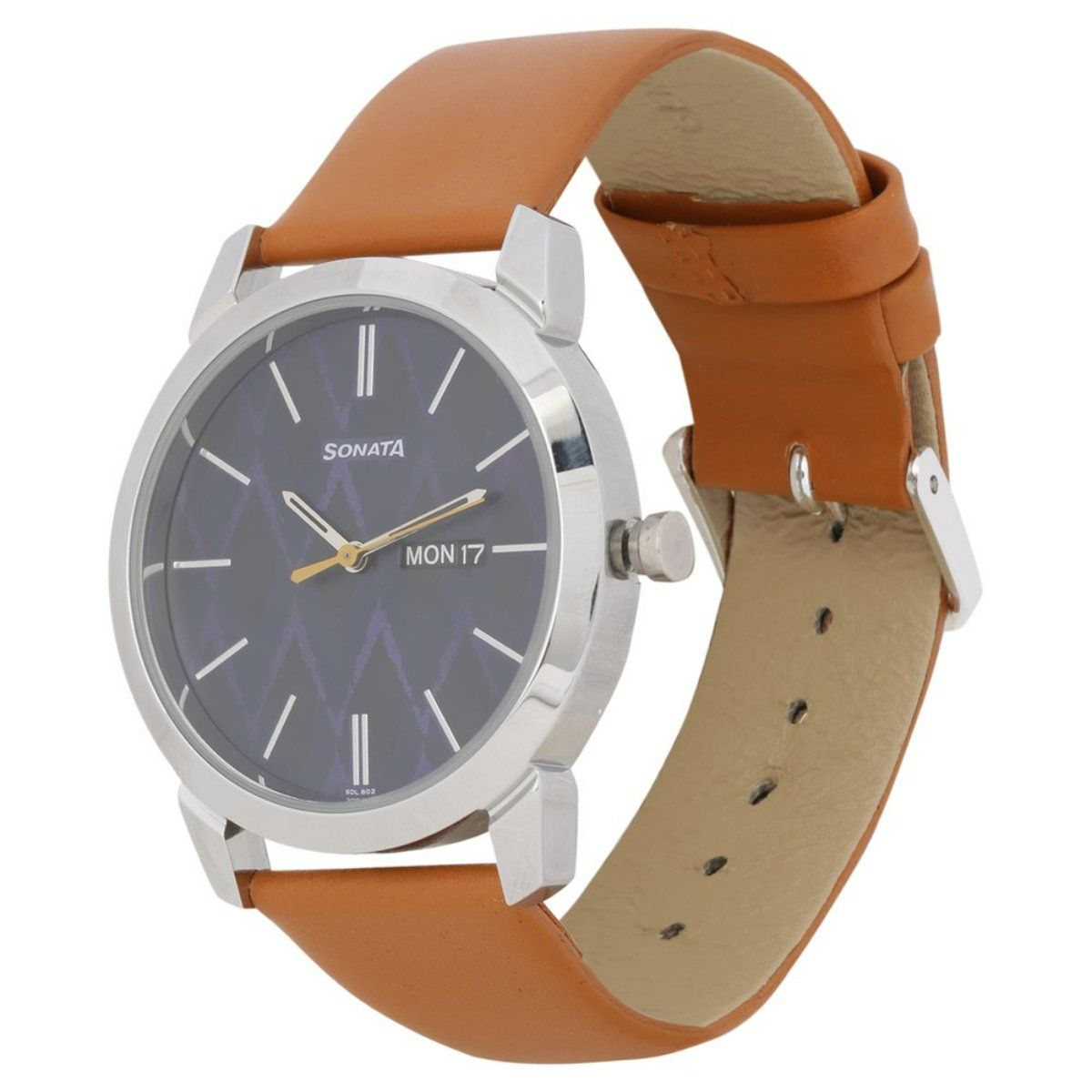Buy Sonata Round Dial Analog Watch for Men_77107SL01 Online