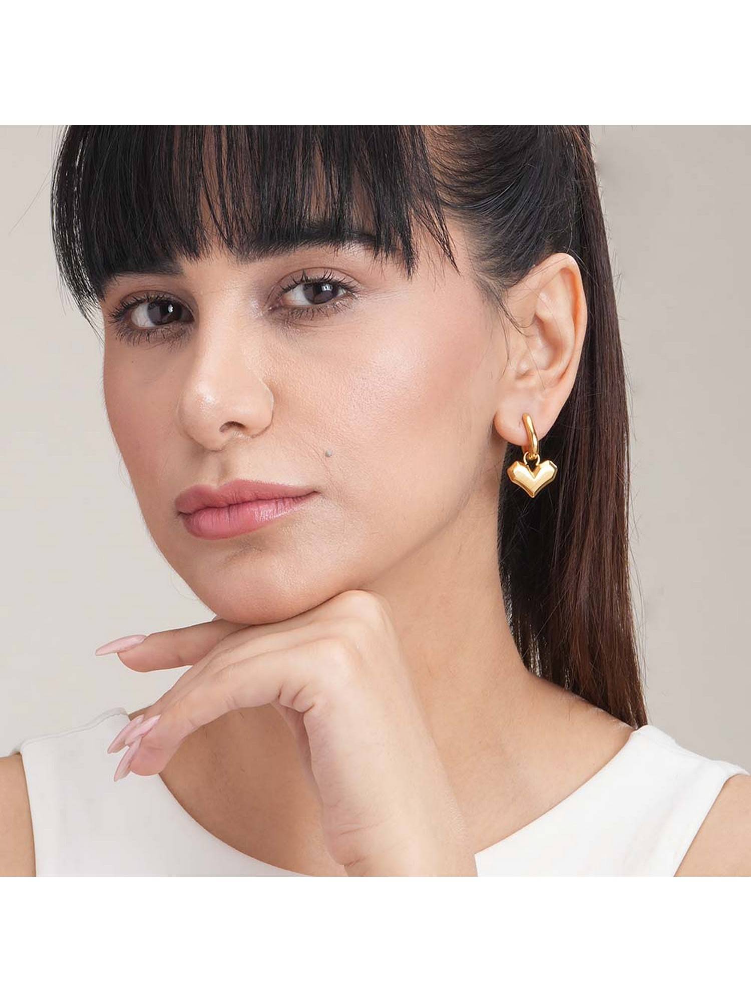 Buy Palmonas Peripheral Heart Earrings and Hearts All Over Jewellery ...