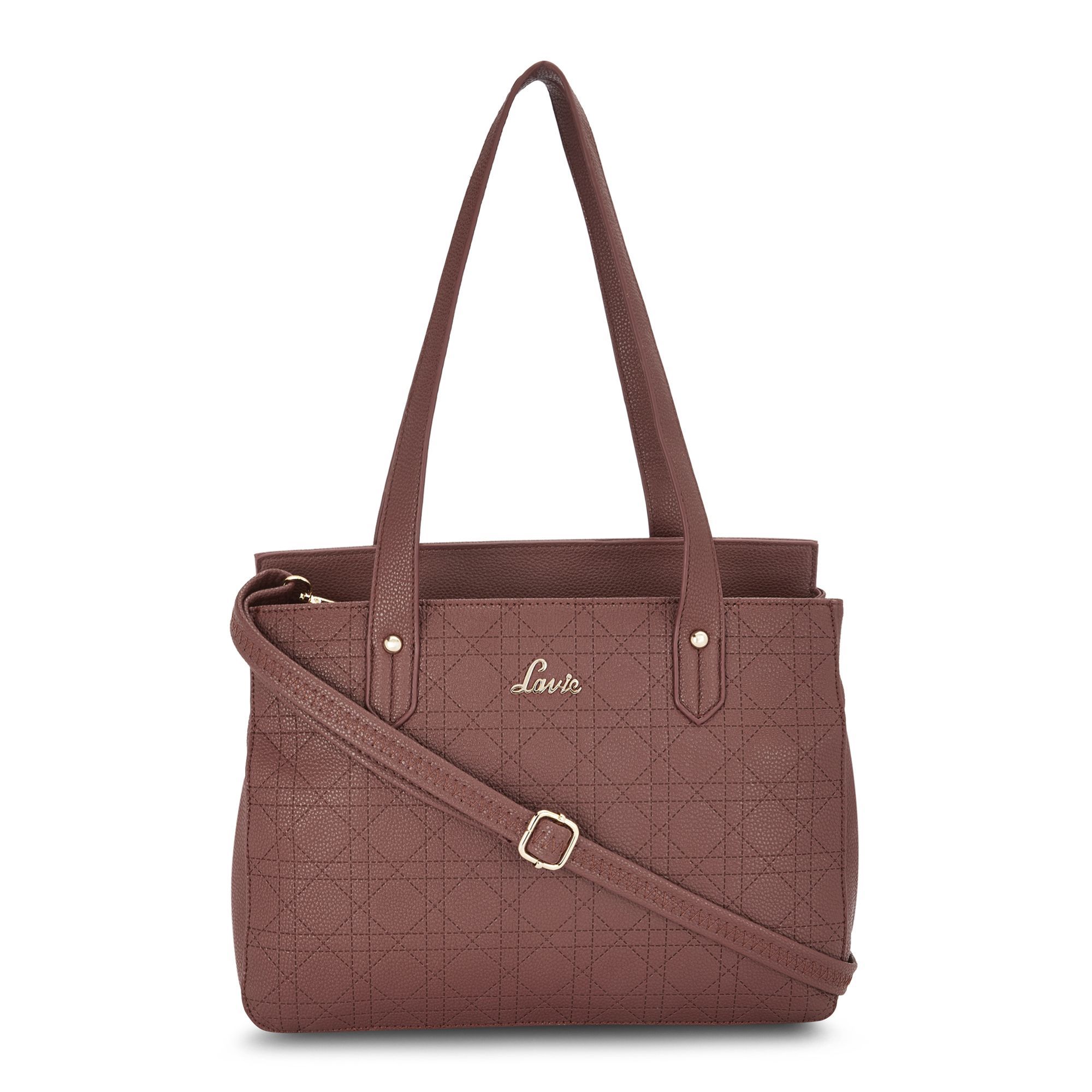 Buy Lavie Shakira Large Satchel Bag (Brown) Online