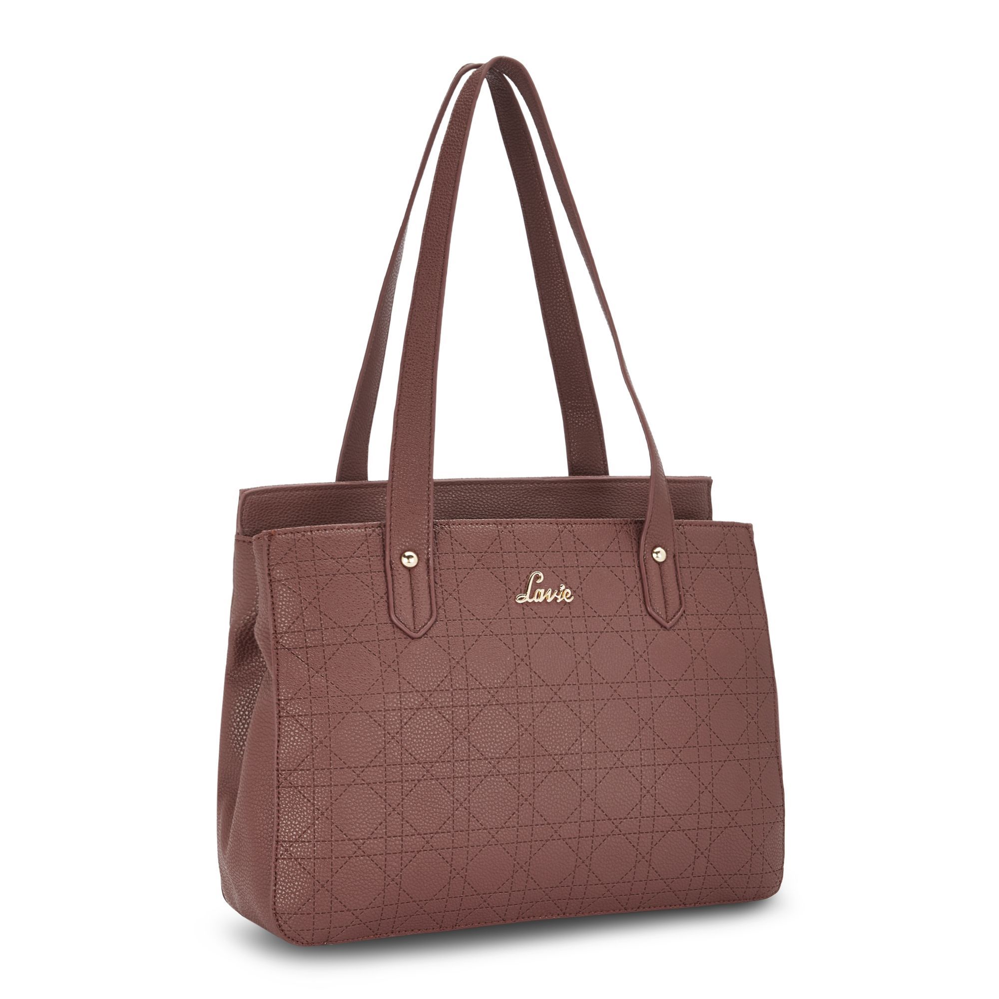 Buy Lavie Shakira Large Satchel Bag (Brown) Online