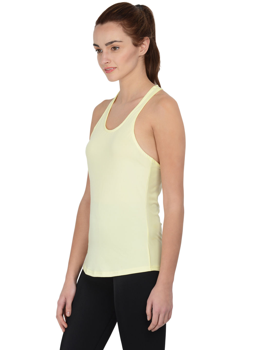 Buy Da Intimo Yellow Activewear Tank Top (M) Online