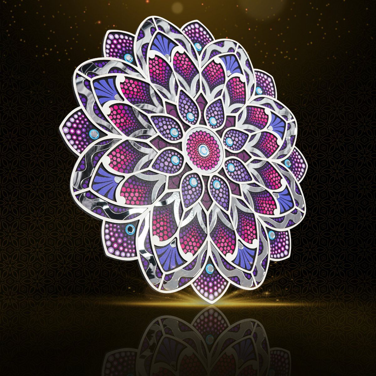 Island Rangoli Dhriti Mandala - 16 Inches (Dh16-B) Handcrafted Mandala ...