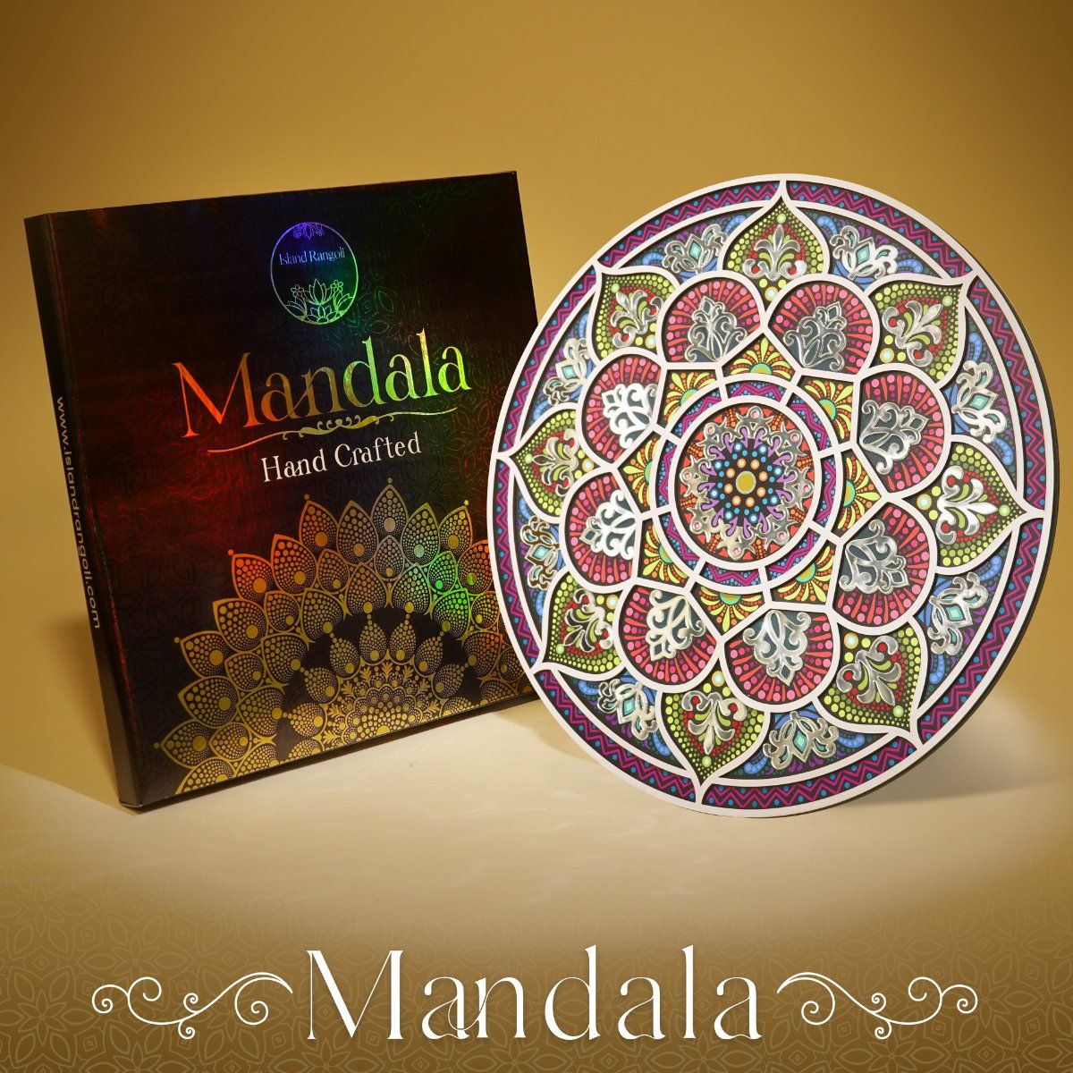 Buy Island Rangoli Smridhi Mandala - 16 Inches (Sd 16-B) Handcrafted ...