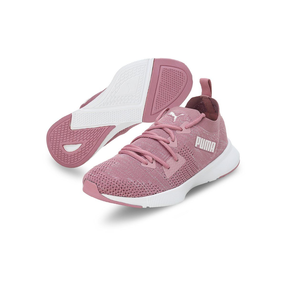 Puma Flyer Runner Engineered Knit Women Pink Running Shoes: Buy Puma ...