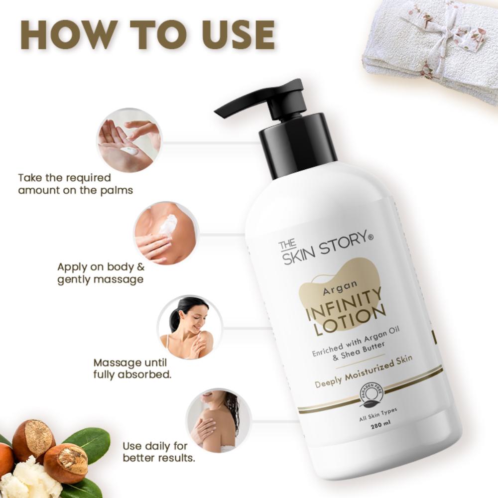 Buy The Skin Story Infinity Body Lotion With Argan Oil, Shea Butter For ...