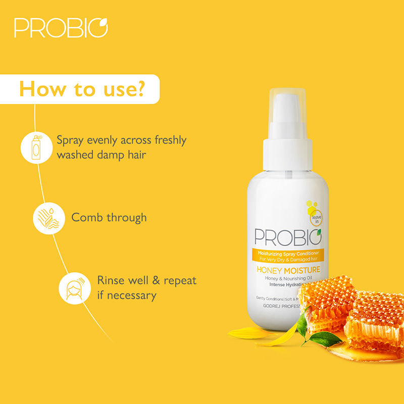 Buy Godrej Professional Probio Honey Moisture Spray Conditioner Online