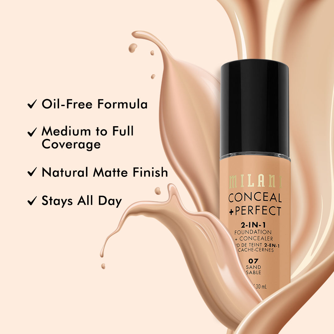 Milani Conceal + Perfect 2-in-1 Foundation + Concealer - Sand: Buy ...