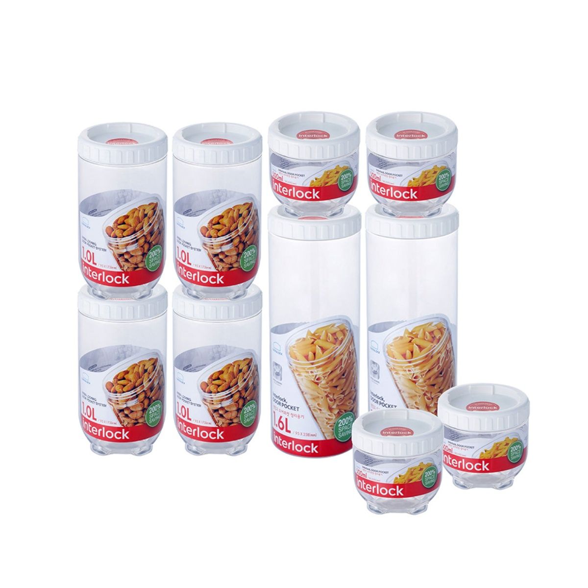 Buy Lock & Lock Interlock Refrigerator Food Storage Container (Set of ...