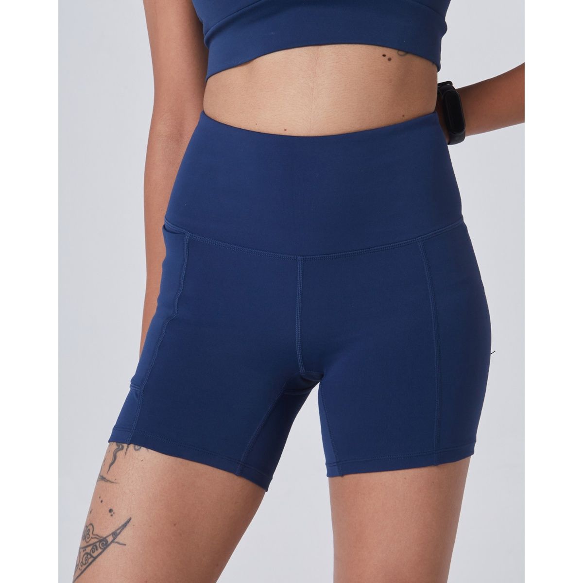 Bliss Club Women Navy Blue The Ultimate Shorties with 2 Pockets: Buy ...