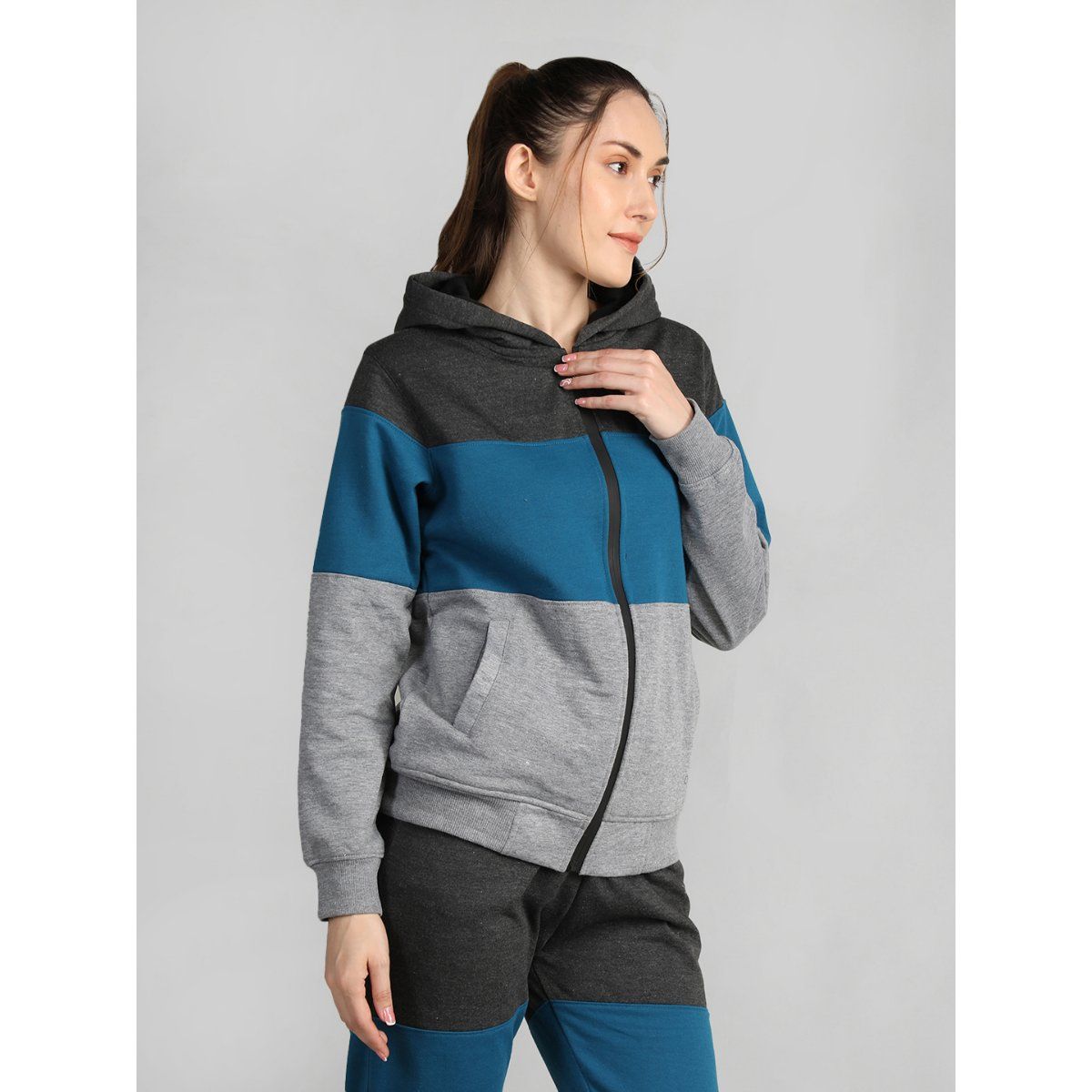 Buy Chkokko Women Winter Sport Hooded Jacket - Multi-Color Online
