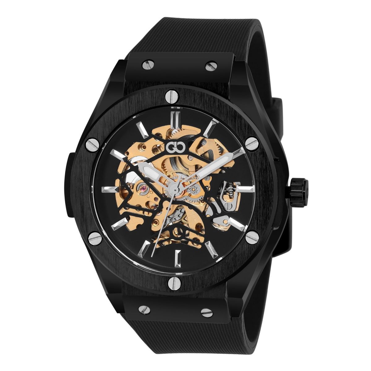 Buy Gio Collection Analogue Automatic Black Dial Watch For Men Online