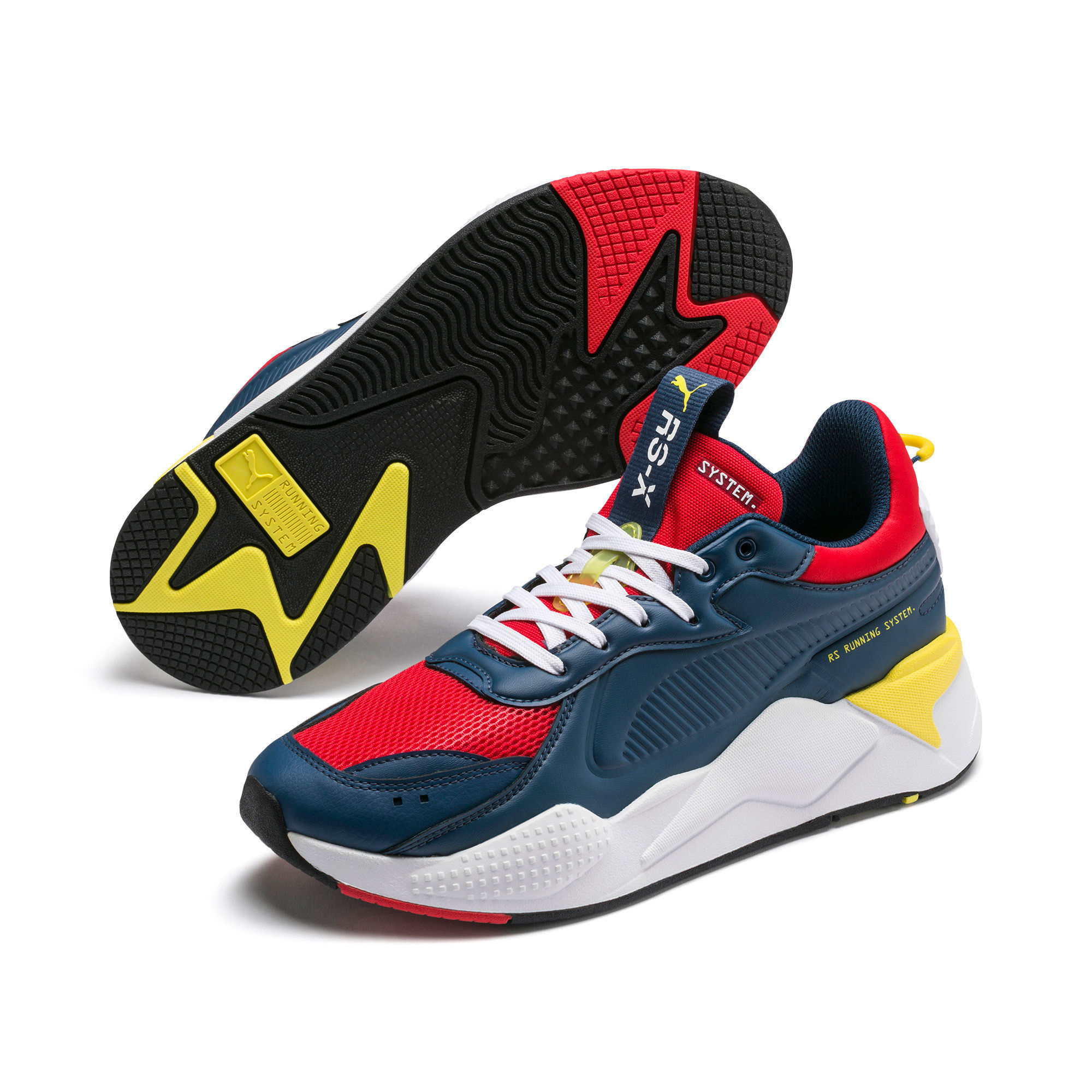 Buy Puma Rs-X Master Dark Denim-High Risk Red Running Shoe (3) Online
