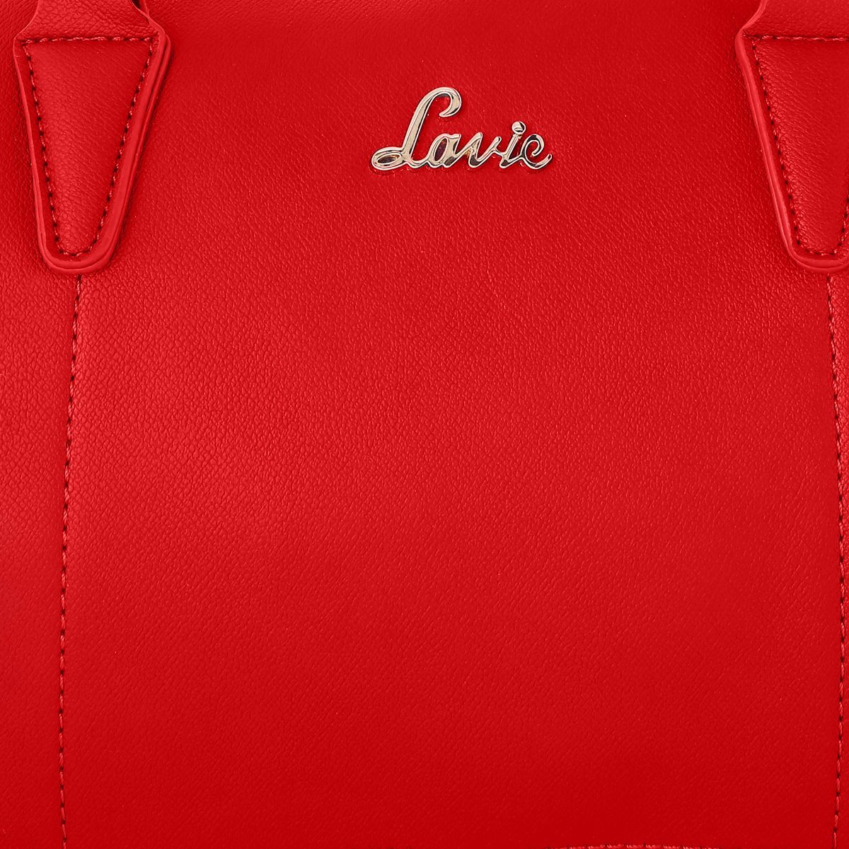 Buy Lavie Solid/Plain Red Handbags Online
