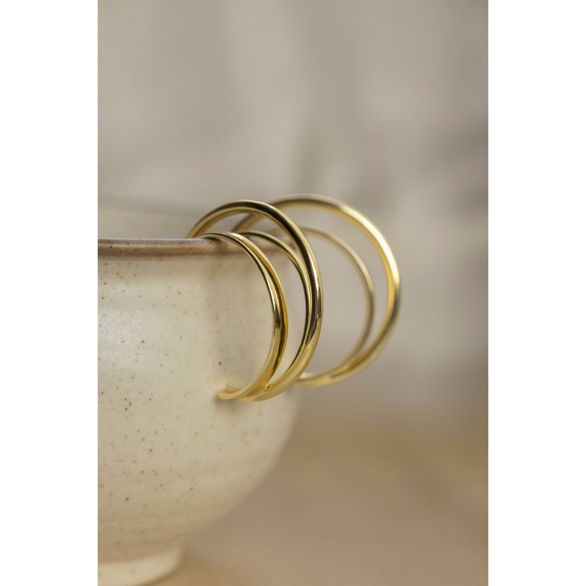 Buy Perfectly Average Triple Circle Hoops | 18K Gold Plated Tops for ...