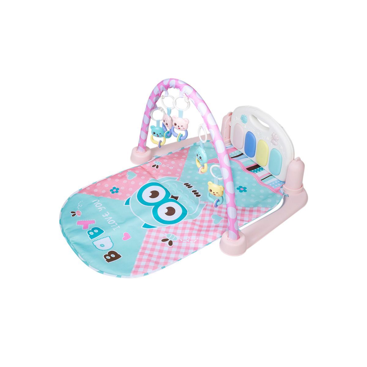 Baby Moo Owl Piano Activity Gym - Blue (Free Size): Buy Baby Moo Owl ...