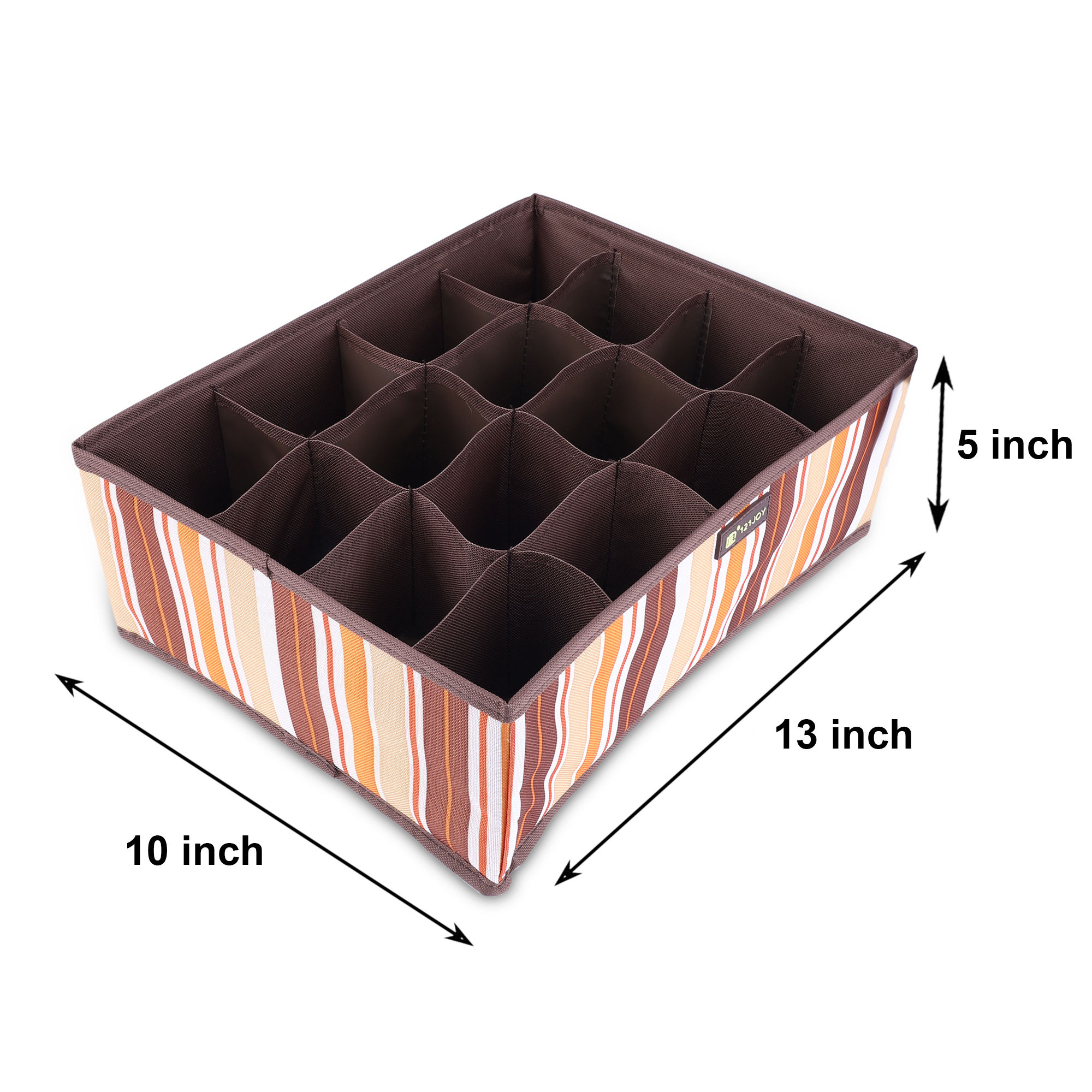 NFI Essentials Foldable Cloth Storage 16 slots Cube Basket Containers ...