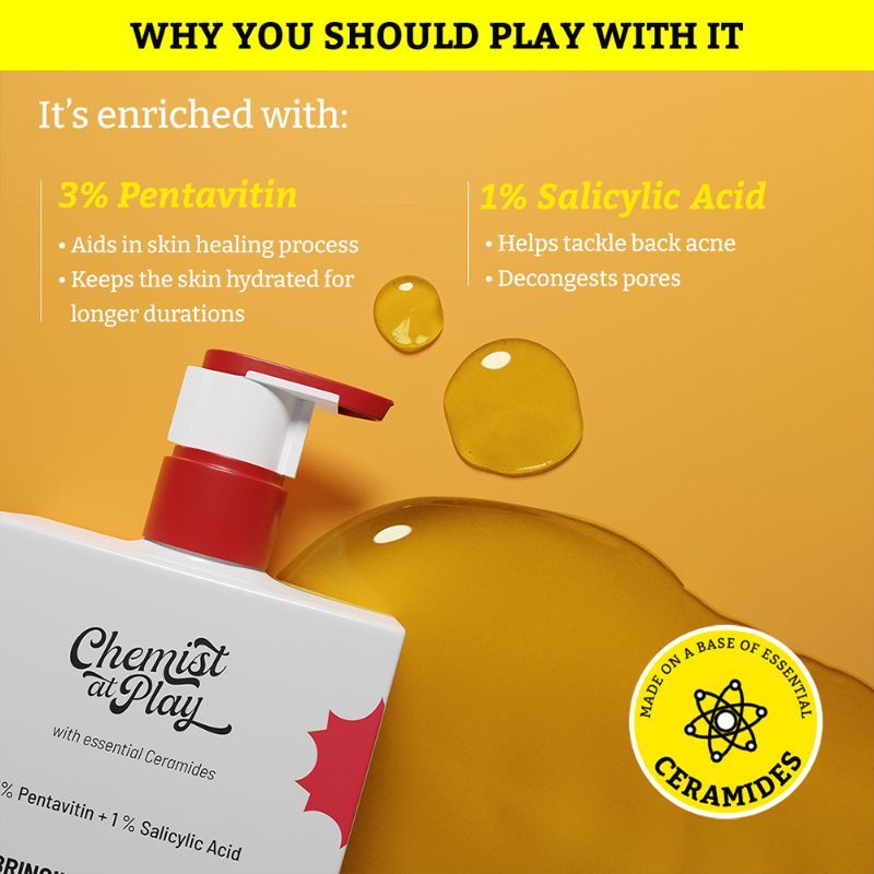 Chemist at Play Acne Control Body Wash with Ceramides, 3% Pentavitin ...