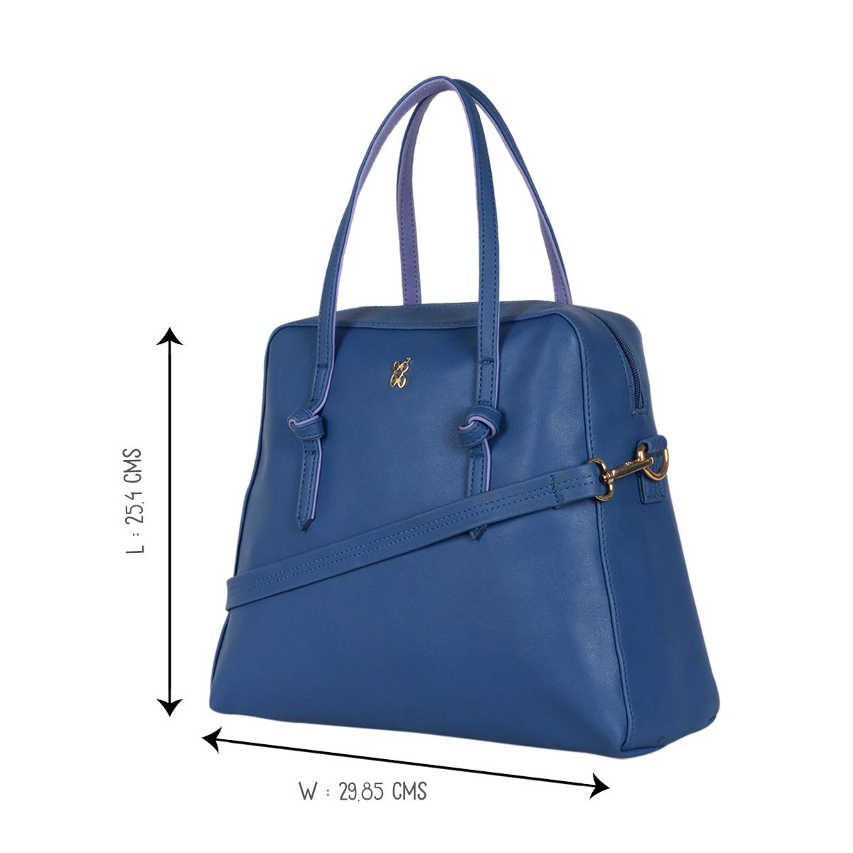 Buy Baggit Surface Blue Medium Hand-Held Bag Online