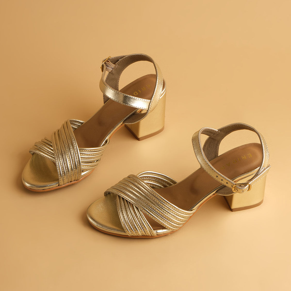 Buy Eridani Womens Vera Gold Heels Online