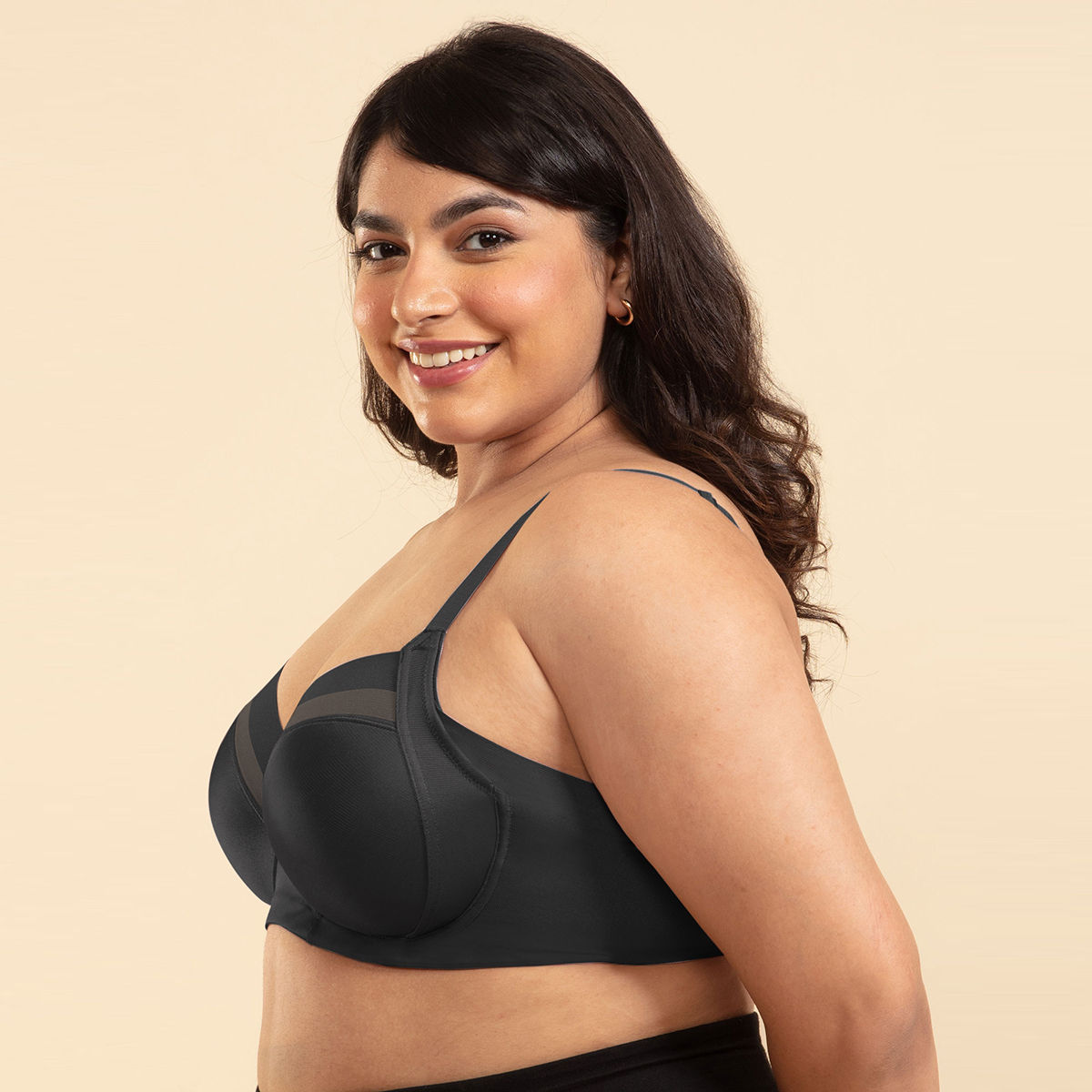 Nykd By Nykaa Super Support Infinity Mesh Non Padded Bra-Nyb150 Black: Buy Nykd By Nykaa Super ...
