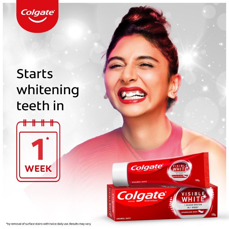 Colgate Visible White Teeth Whitening Toothpaste: Buy Colgate Visible ...