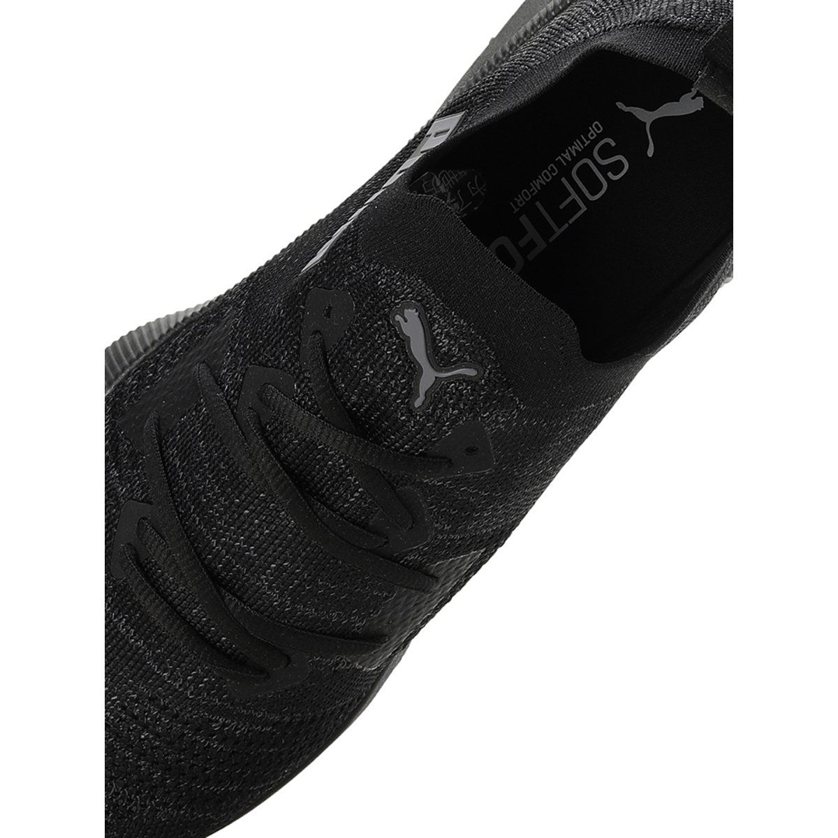 Buy Puma Flyer Runner Engineered Knit Men Black Running Shoes Online