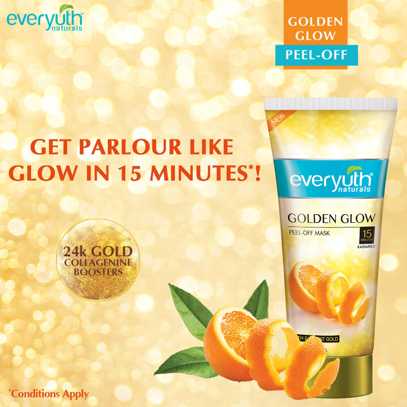 Everyuth Naturals Advanced Golden Glow Peel Off Mask With 24k Gold Buy