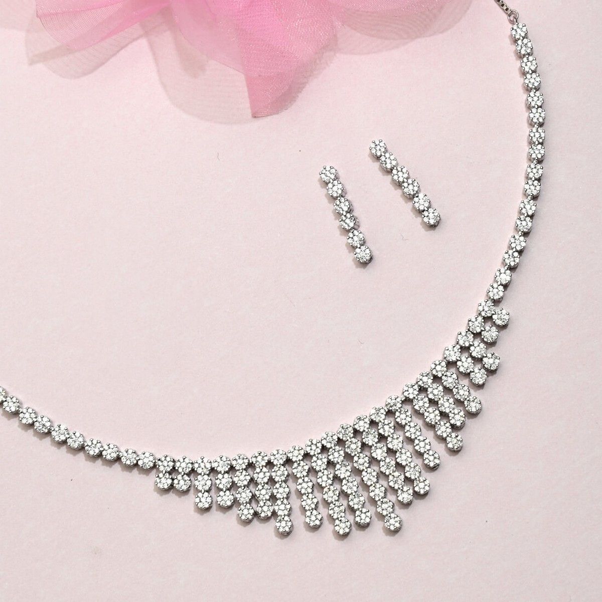 Buy Zavya Classic Regal 925 Silver Jewellery Set Online
