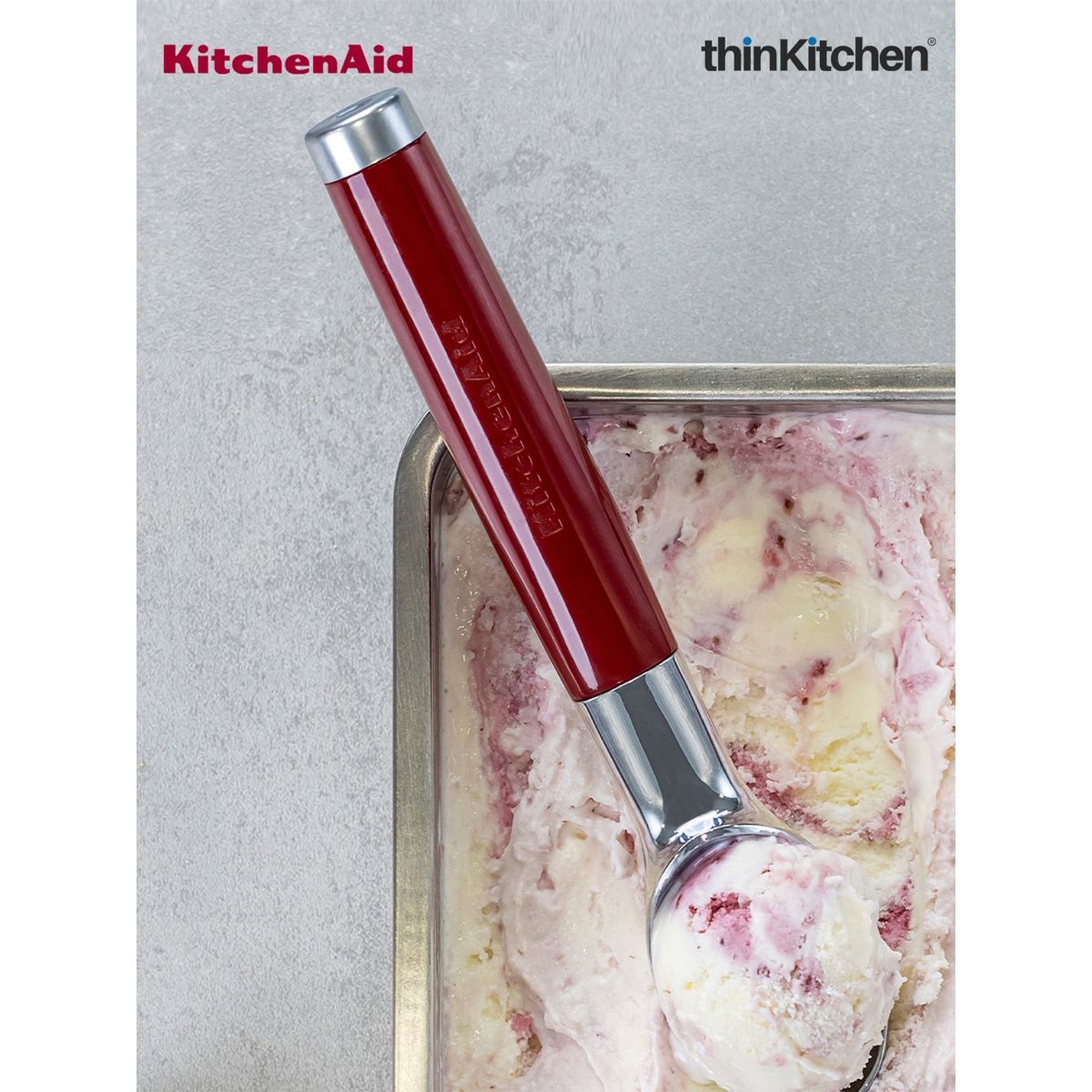 KitchenAid Gourmet Ice Cream Scoop For thinKitchen - Empire Red: Buy ...