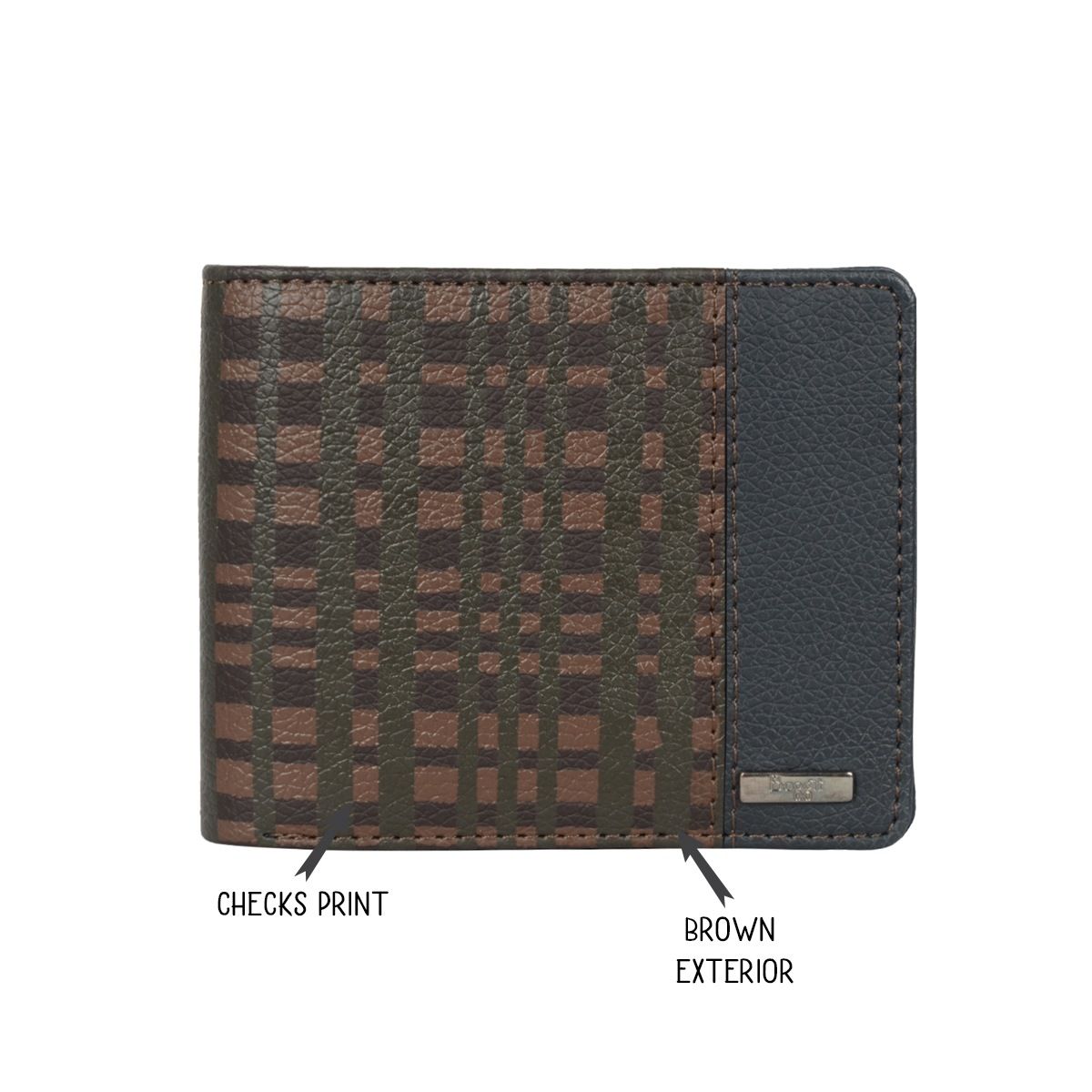 Buy Baggit Bronx Brown Small Wallet Online