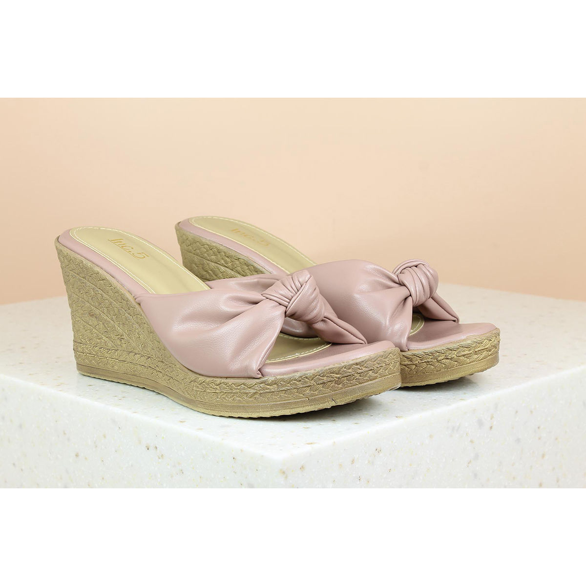 Inc.5 Solid/plain Peach Wedges: Buy Inc.5 Solid/plain Peach Wedges ...