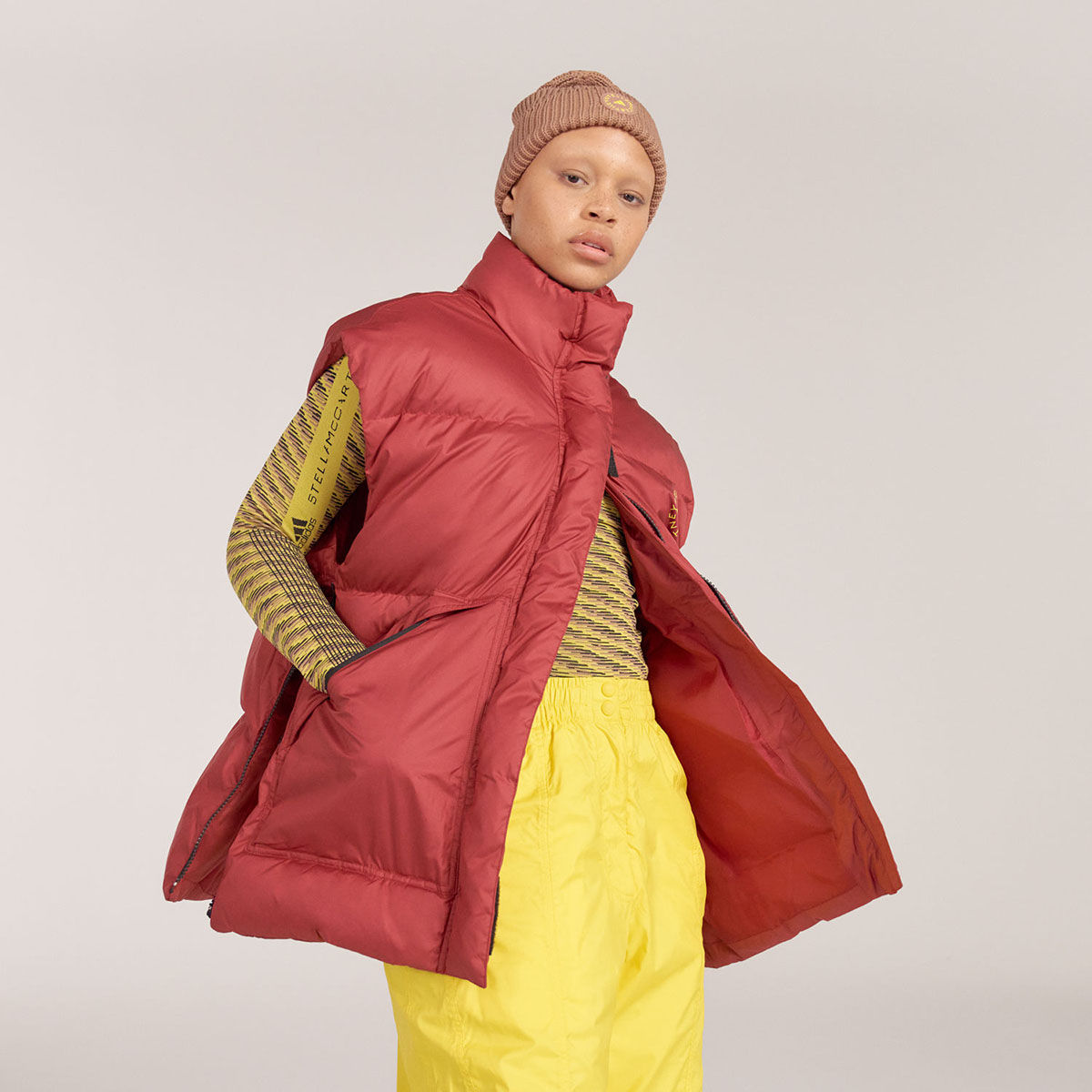 Buy Adidas aSMC Puffa Gile Red Women Gym and Training Jackets Online