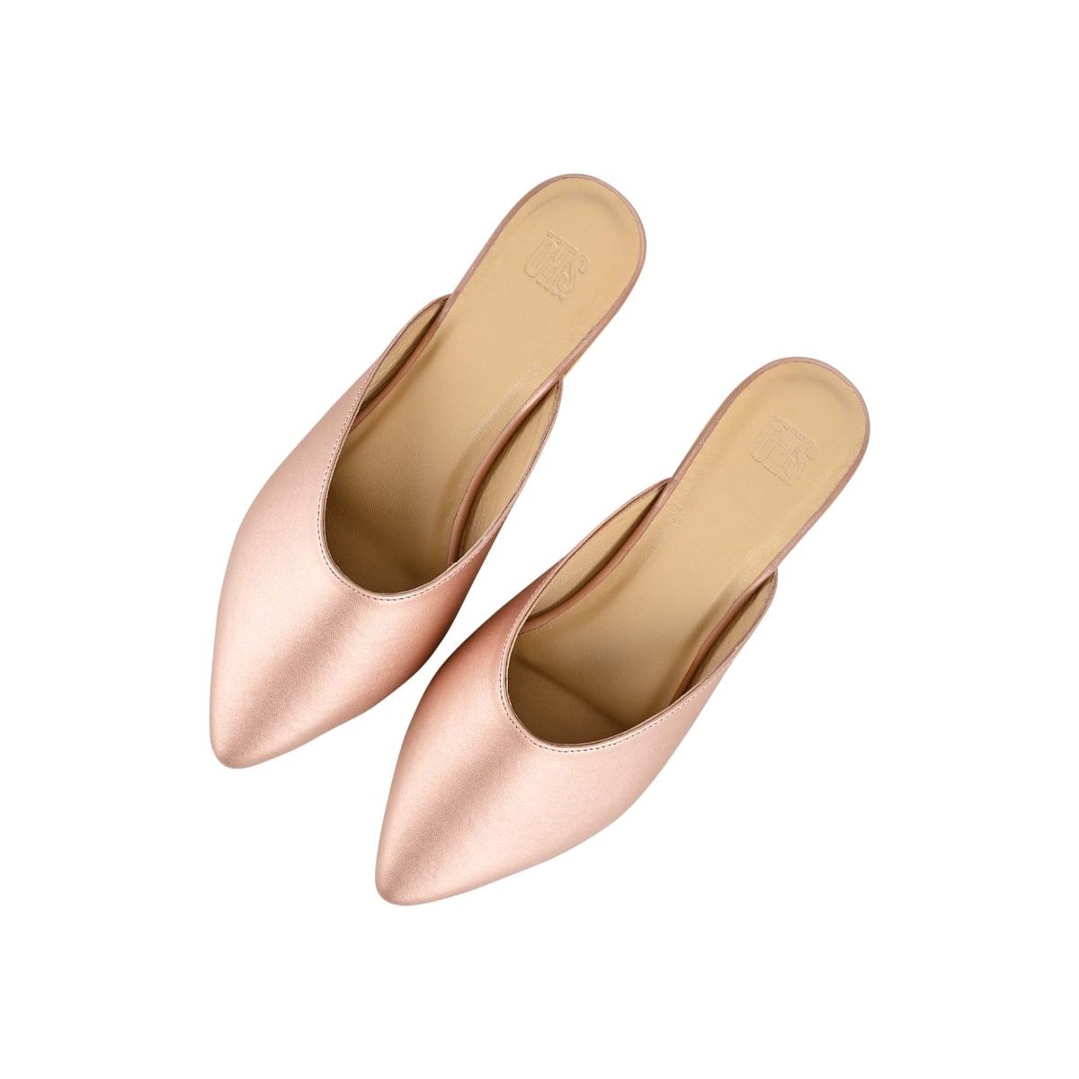 Buy SKO Vegan Rose Gold Mules For Women Online