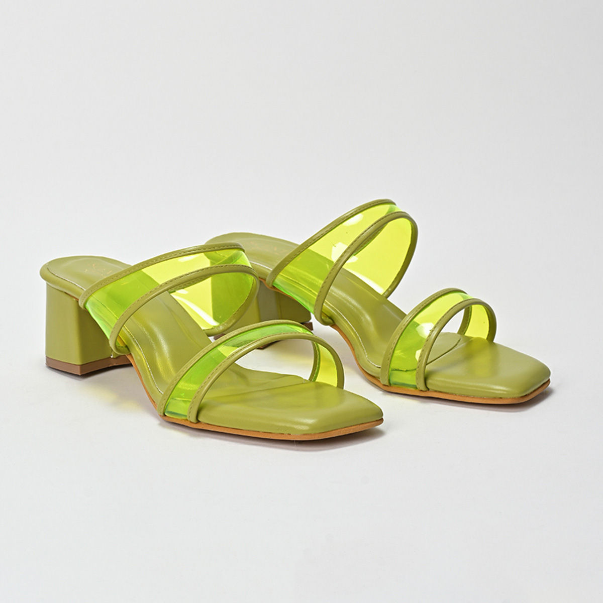 Buy SCENTRA Dania Neon Block Heels Online