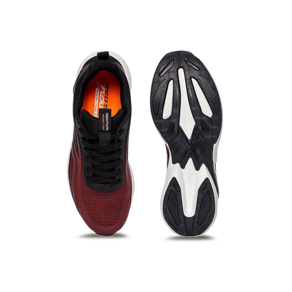 Buy Red Tape Textured Red Walking Shoes Online
