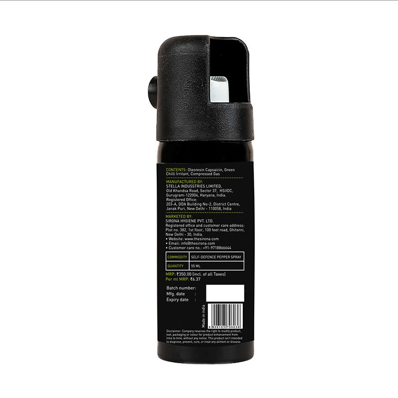 IMPOWER Self Defence Green Chilli Pepper Spray for Woman Safety, Pocket ...