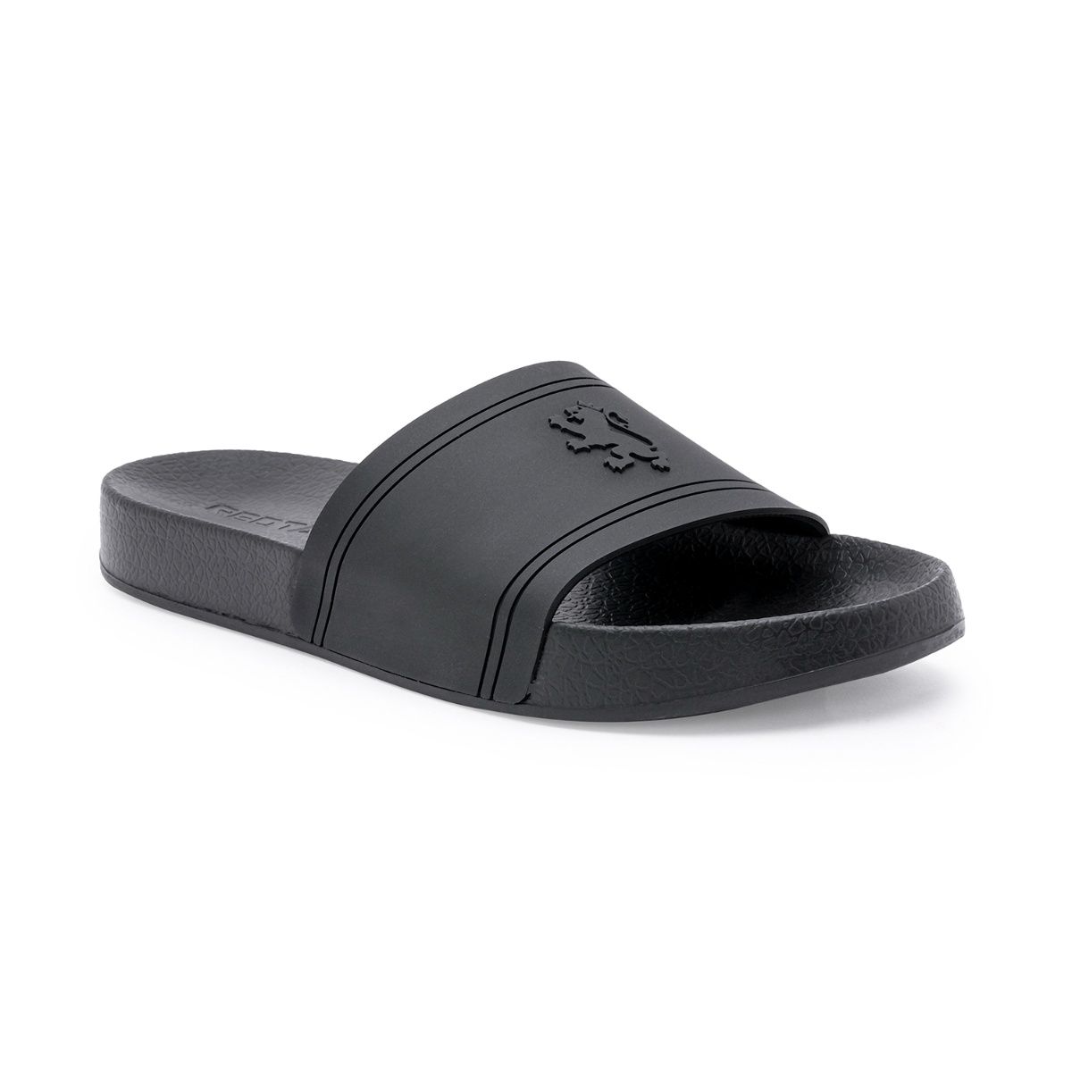 Red Tape Mens Solid Black Sliders: Buy Red Tape Mens Solid Black ...