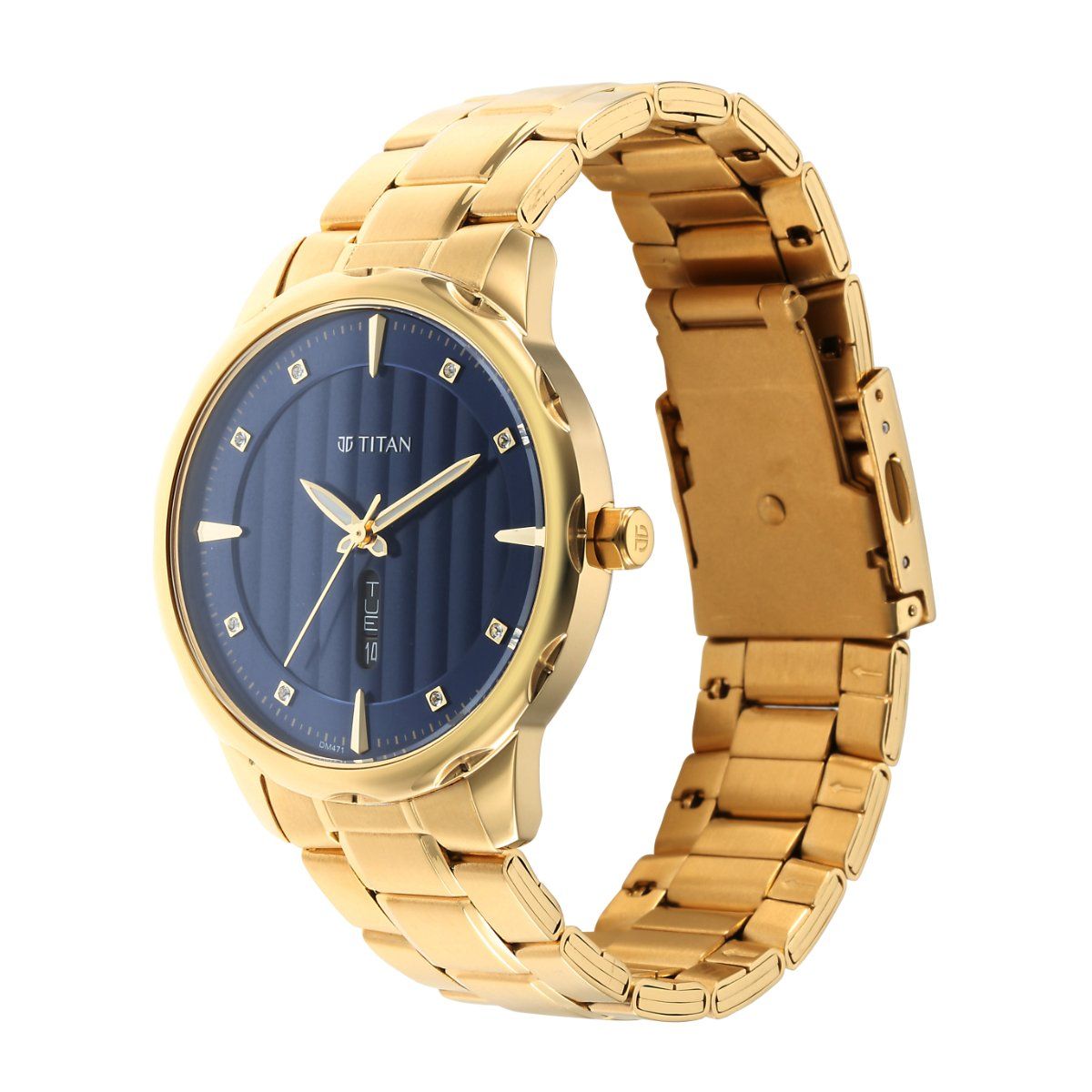 Buy Titan Regalia Opulent 1875YM02 Blue Dial Analog Watch for Men Online