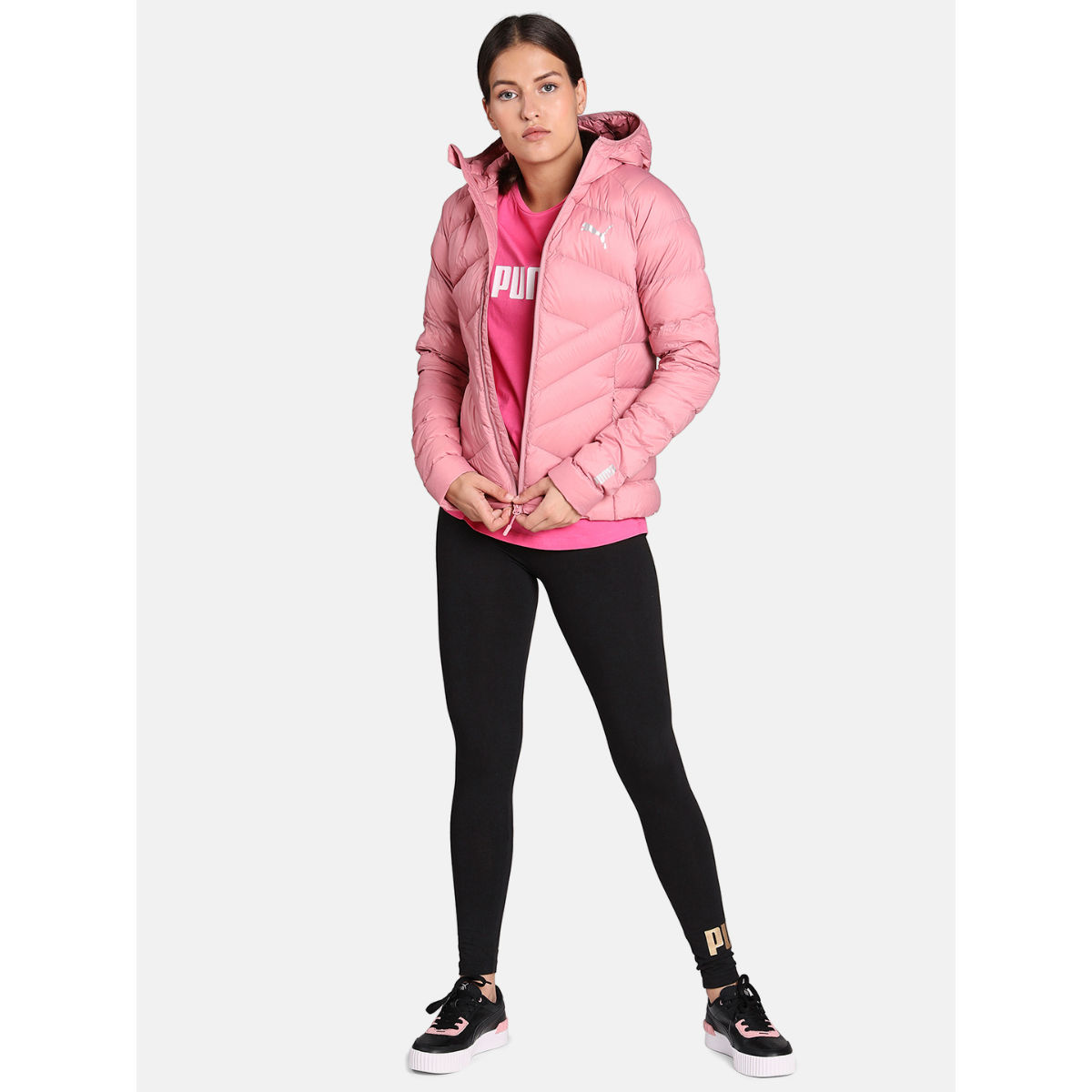 Puma Pwrwarm Packlite Hooded Womens Pink Down Jacket: Buy Puma Pwrwarm ...